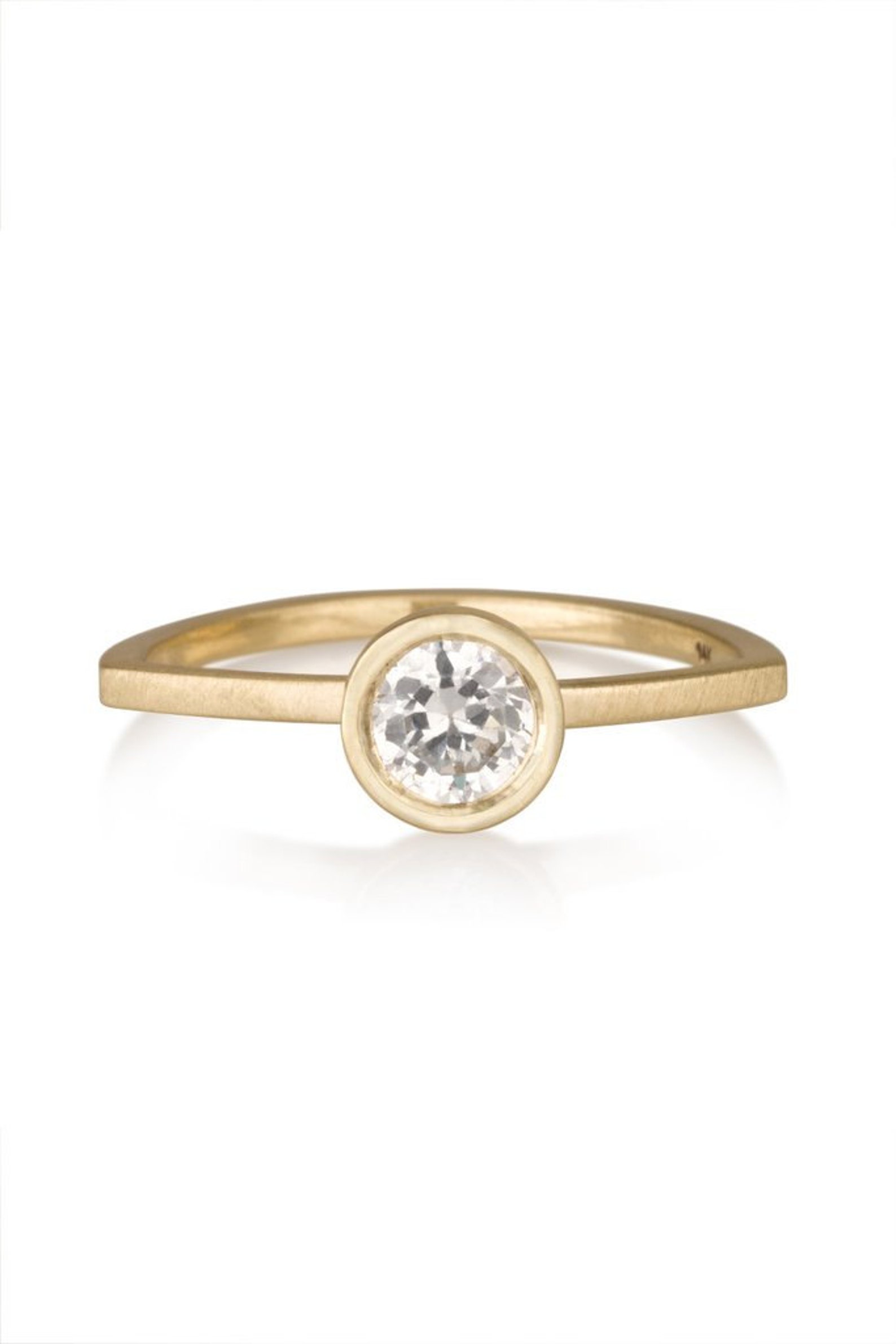 Emilie Round Cut Diamond Engagement Ring Solitaire Gold - Etsy