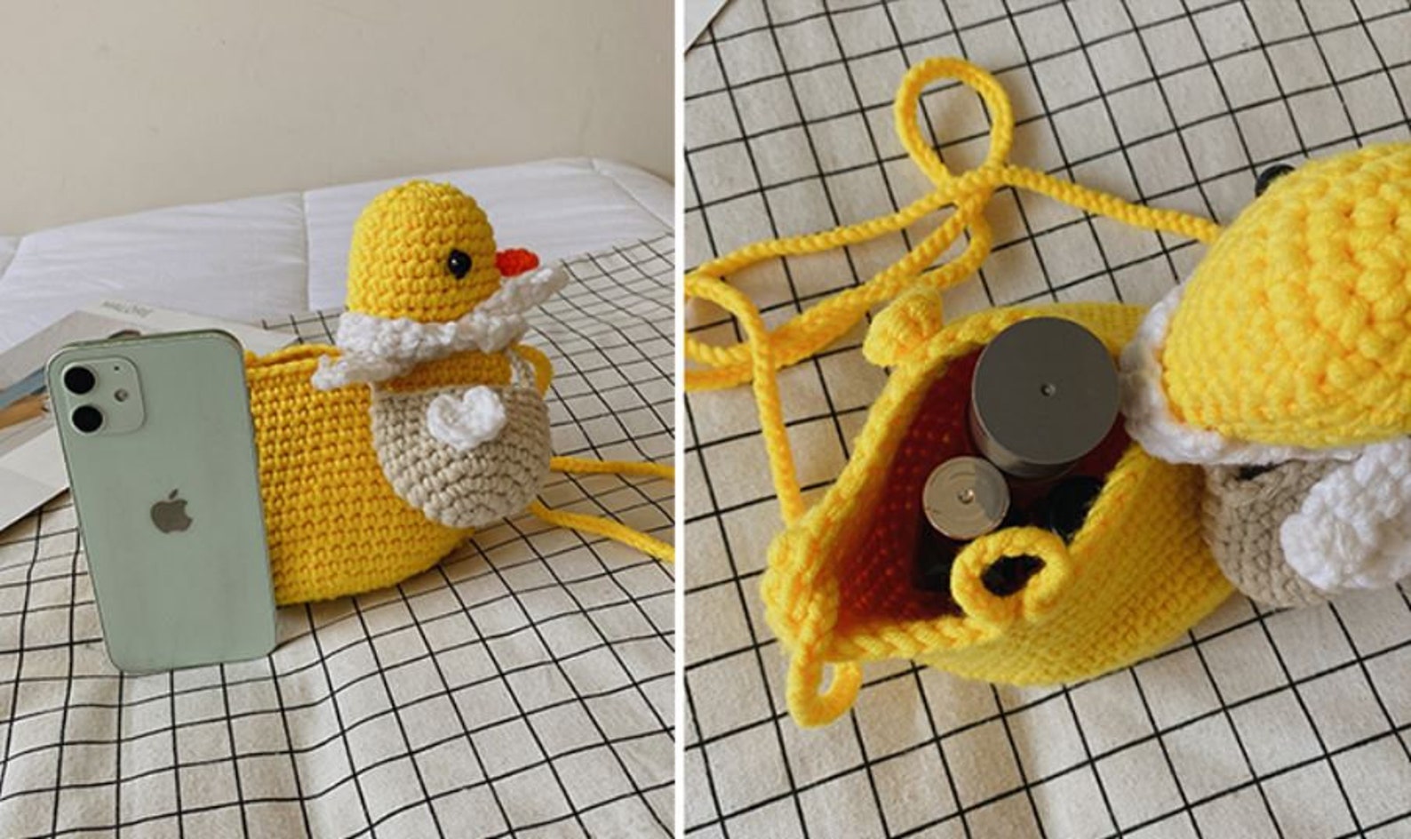 Duckling Crochet Bag Yellow Ducky Crochet Bag Amigurumi - Etsy