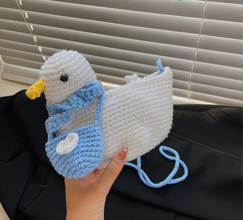 Duckling Crochet Bag Yellow Ducky Crochet Bag Amigurumi - Etsy