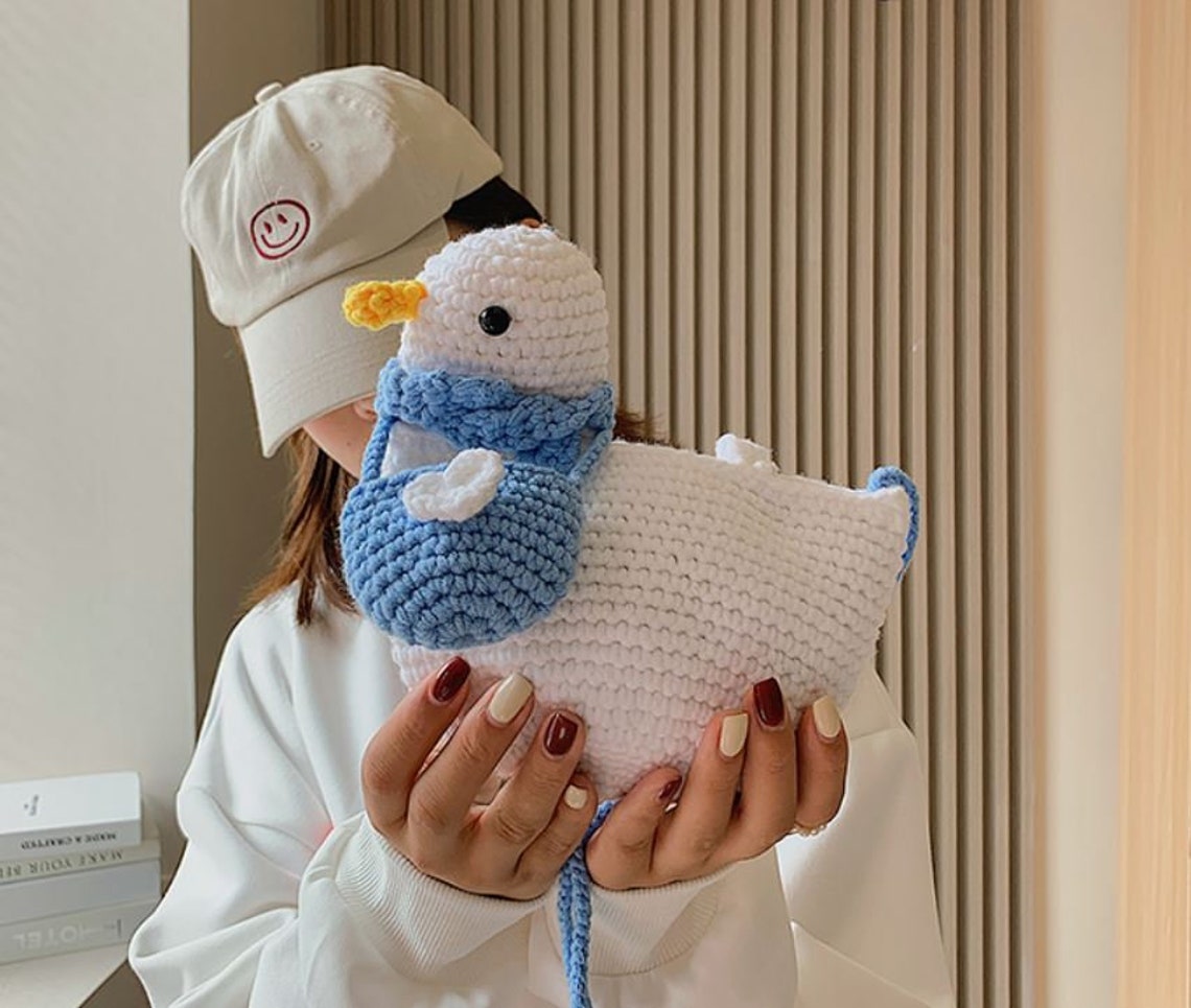 Duckling Crochet Bag Yellow Ducky Crochet Bag Amigurumi - Etsy