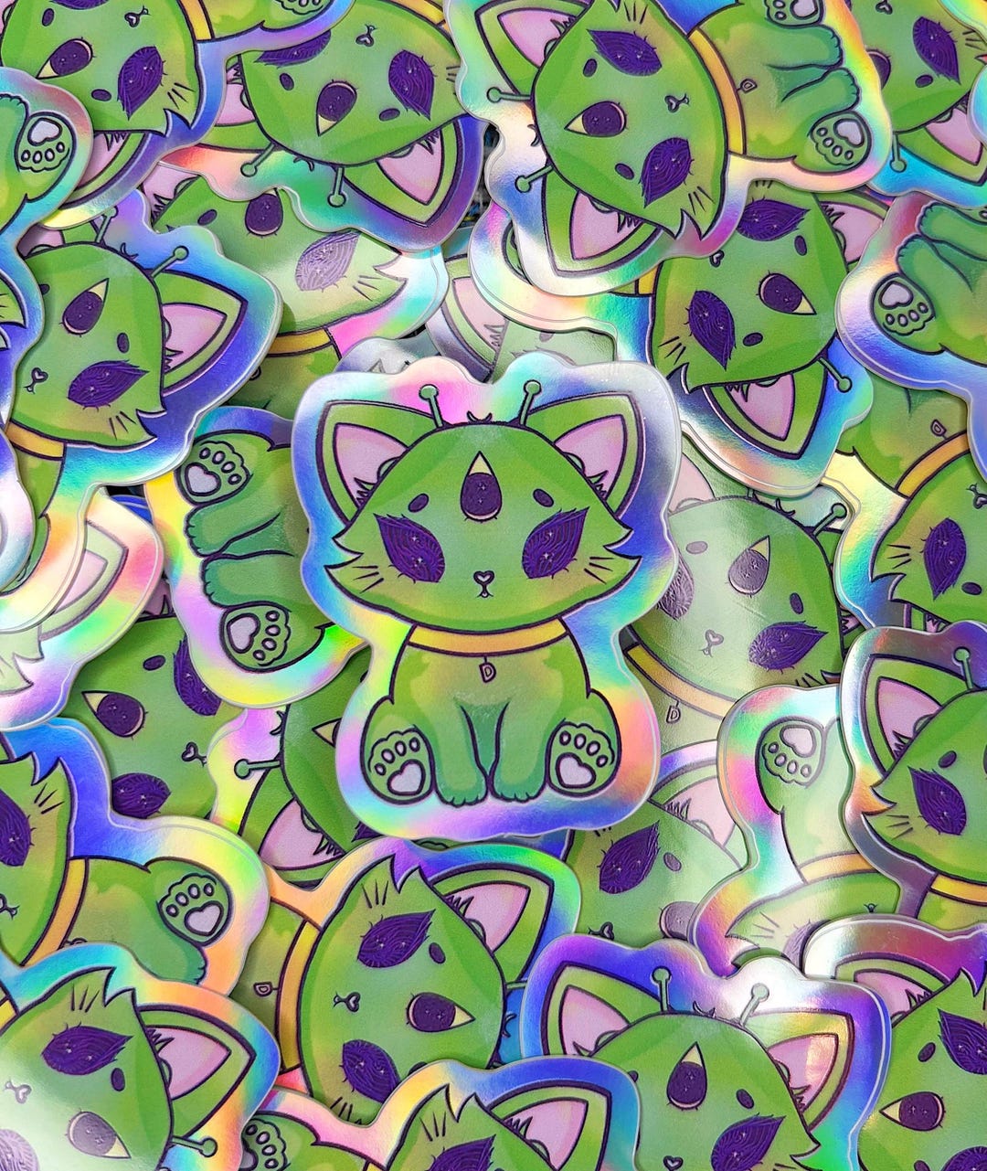 Gleep Kitty | Alien Cat Decora Sticker | Kawaii Original Art - Etsy