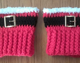 Santa Boot Toppers - Etsy