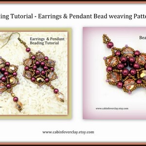 Beading Pattern, Earring Beading Tutorial, ENGLISH ONLY, Instant ...
