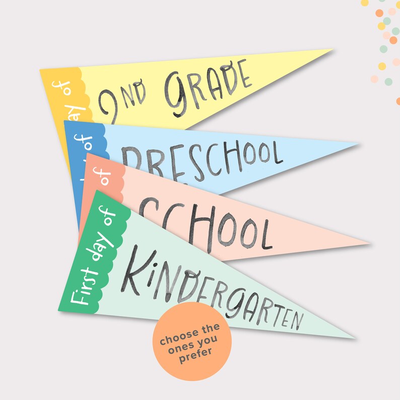 First Day Last Day of School Printable Sign, Preschool–8th Grade ...
