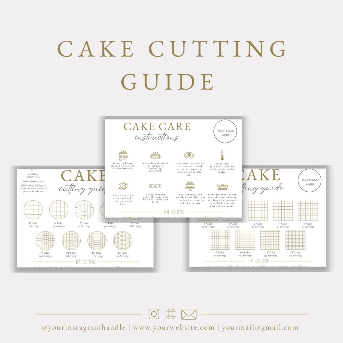 Editable Wedding Cake Contract Template, Wedding Cake Order Form, Cake ...