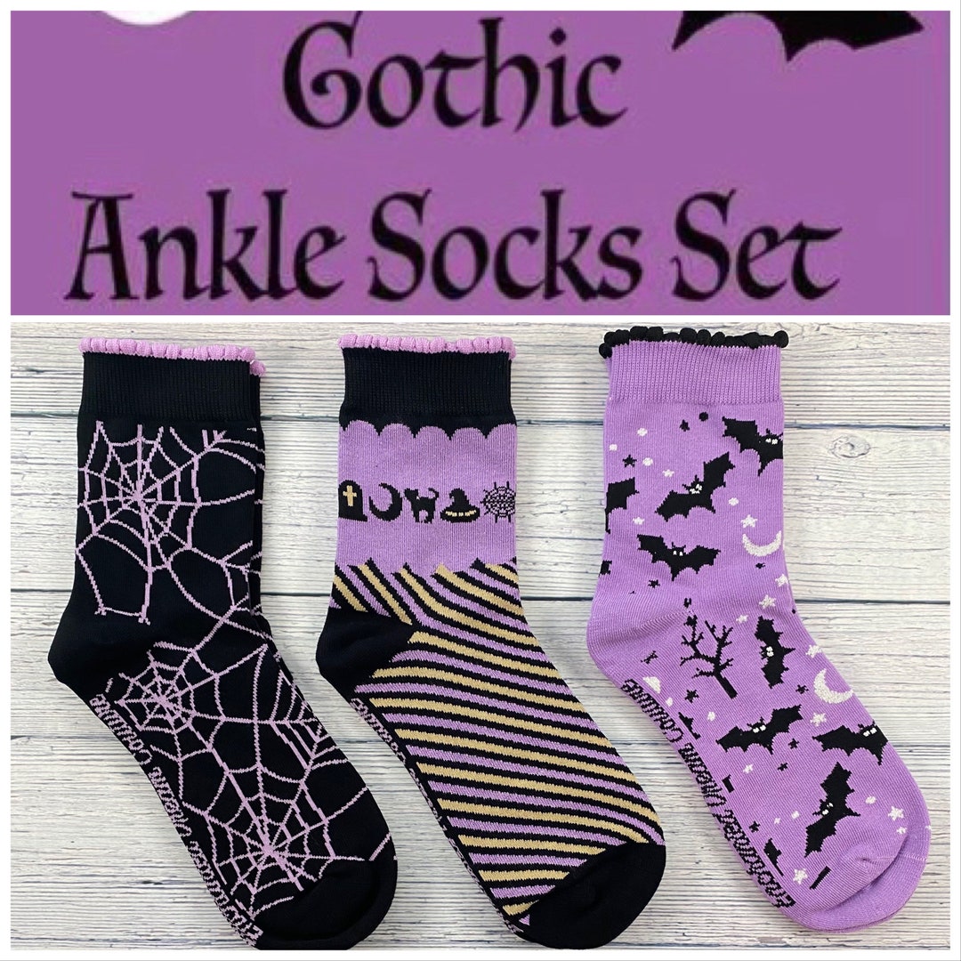 Gothic Ankle Socks Gift Set - Etsy