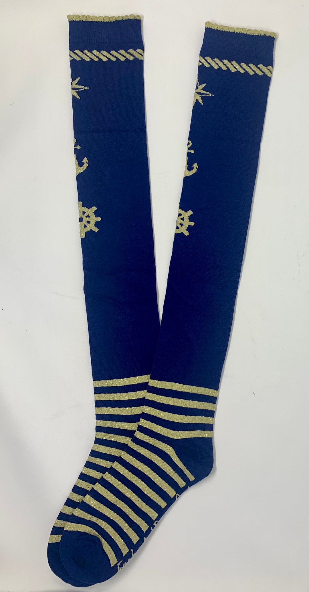 Royal Navy Over the Knee Socks - Etsy