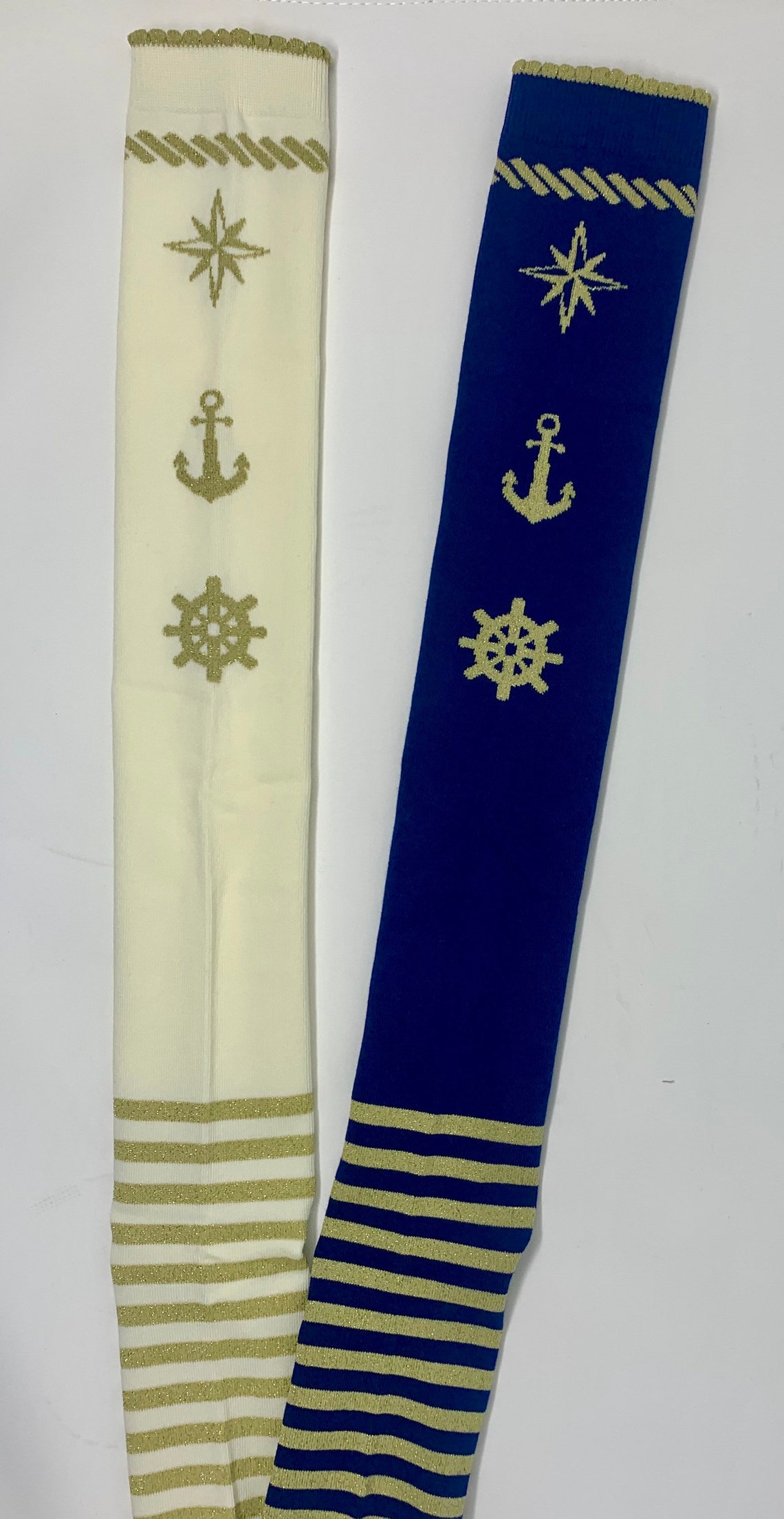 Royal Navy Over the Knee Socks | Etsy