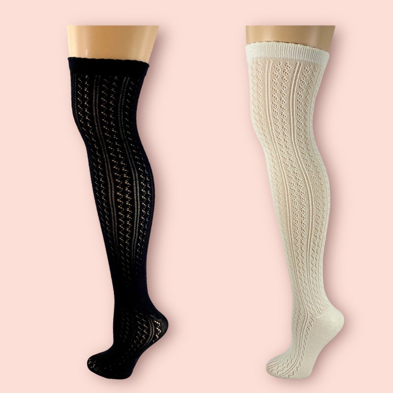 Gothic Thigh High Socks - Etsy