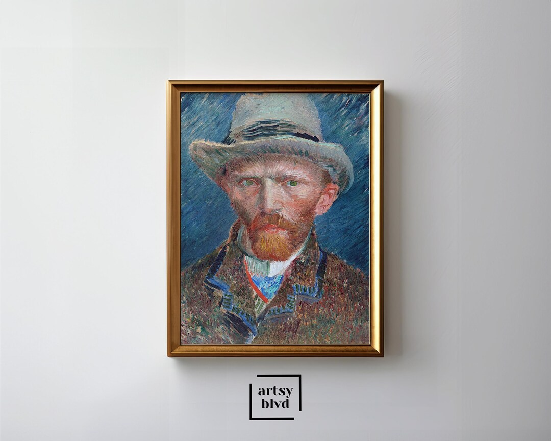 Portrait Man Painting Wall Art Impressionist Oil Painting Man Portrait ...