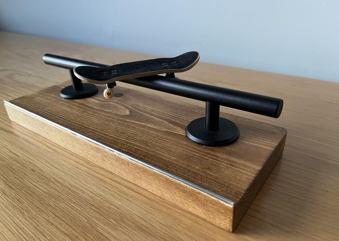 Aesthetic Fingerboard Rail With Wood Base | Fingerboard Rail | Mini ...