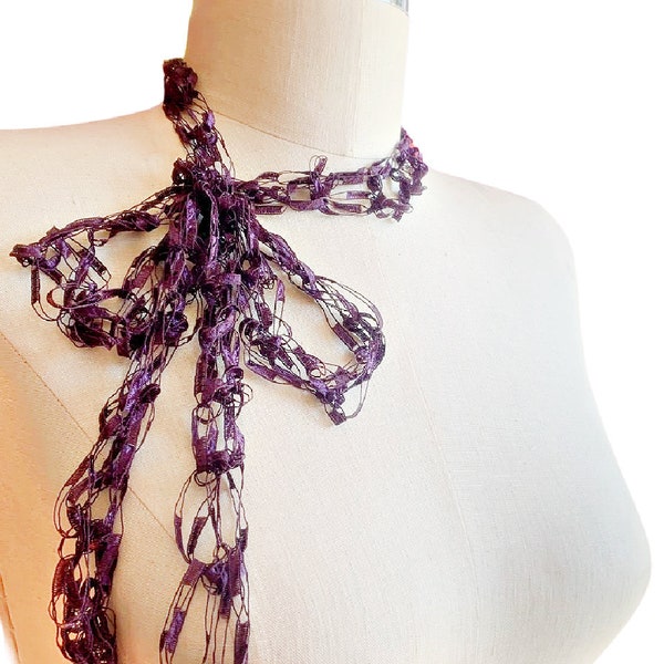 Purple Fashion Scarf - Etsy