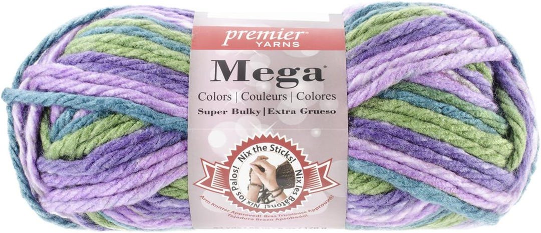 Premier Yarns Mega Colors Yarn, Dish Garden, Crochet Supplies, Knitting ...