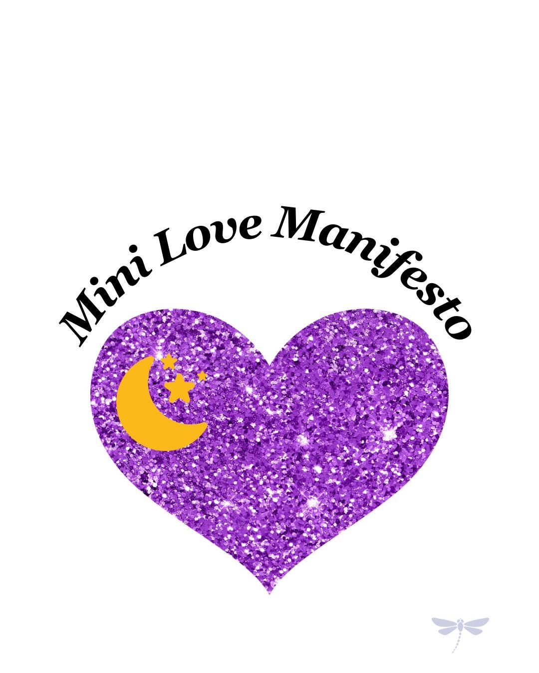 Mini Love Manifesto, Printable Love Manifestation Worksheet & Affirmation, Declaration Soulmate ...