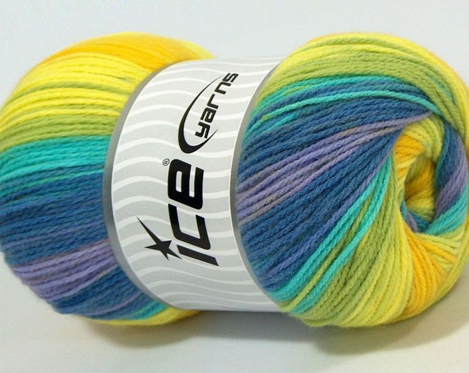 Ice Yarns PICASSO Rainbow, Dark 67627 Knitting Supplies, Crochet ...
