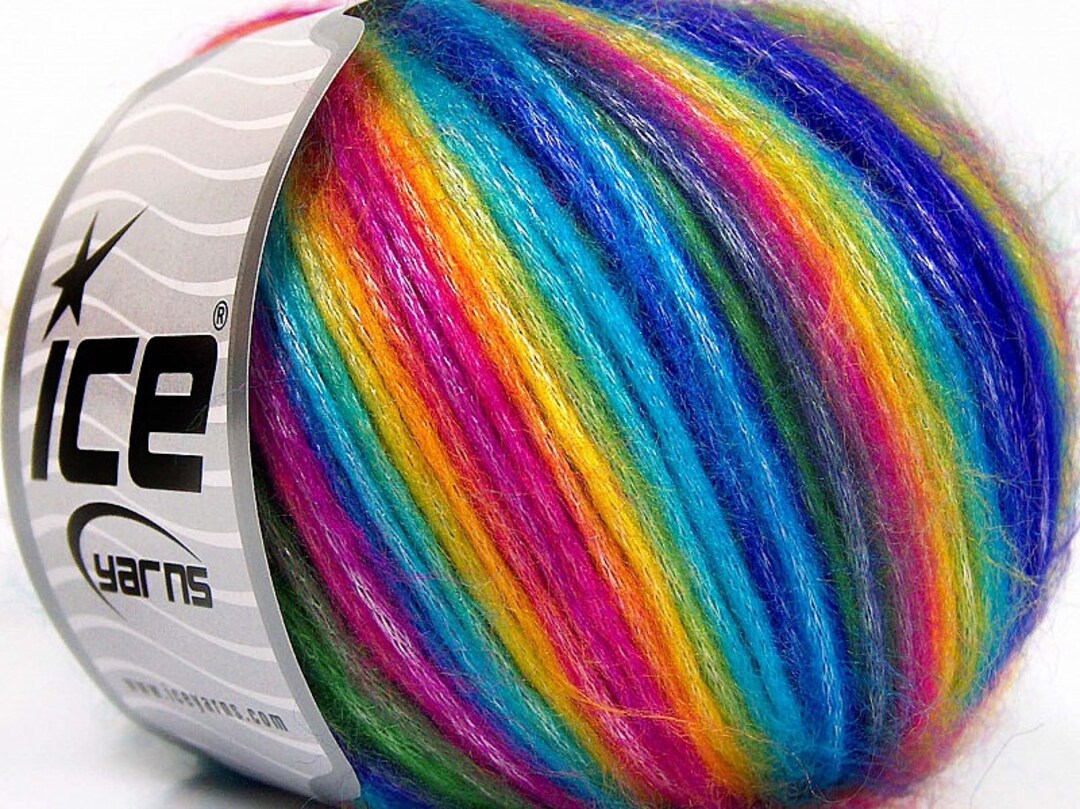 Ice Yarns PICASSO Rainbow, Dark 67627 Knitting Supplies, Crochet ...