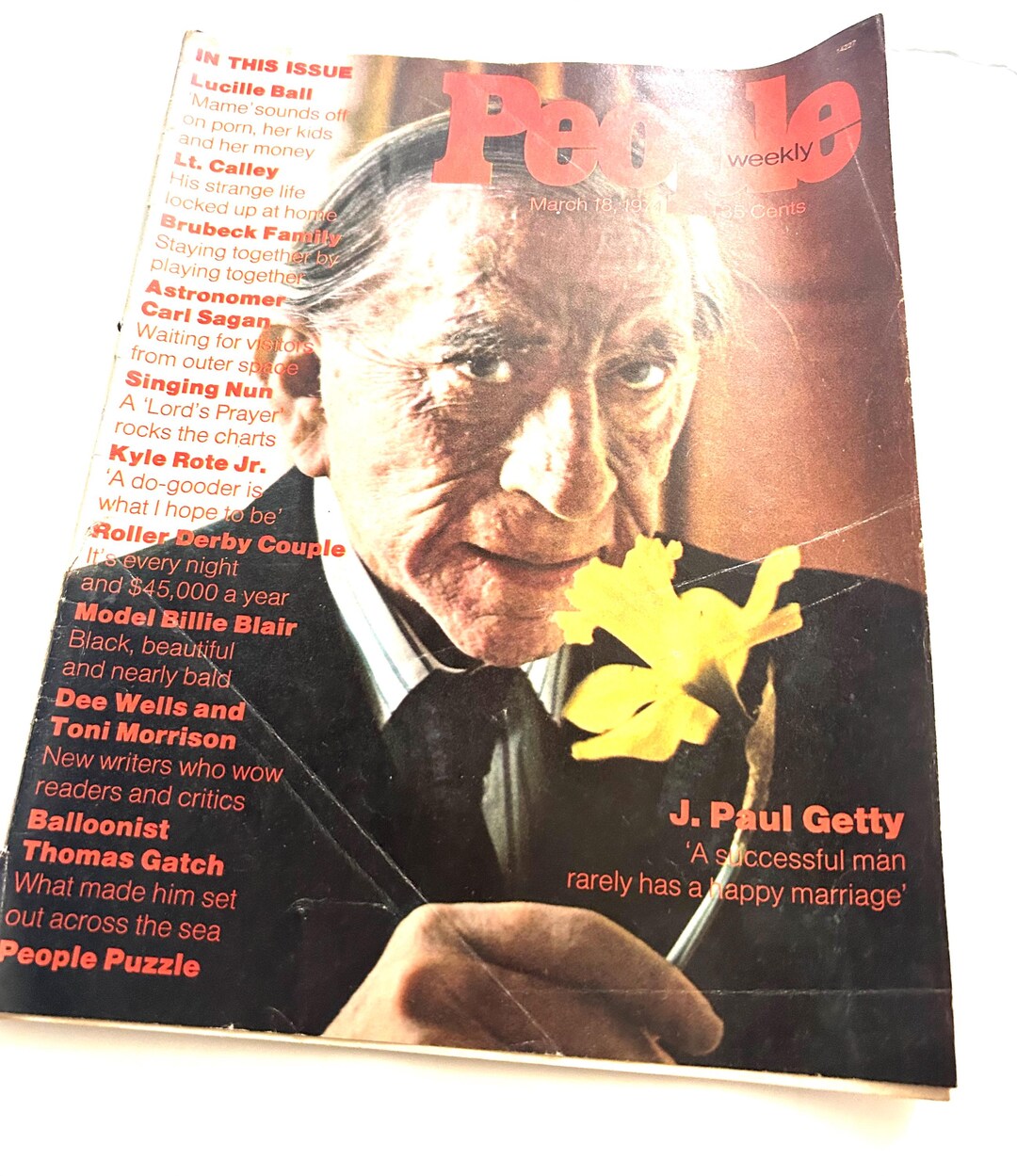 Vintage People Magazine – March 18, 1974 – J. Paul Getty Cover – First ...