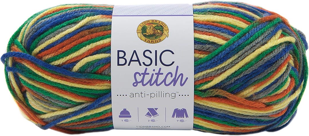 Lion Brand Yarn, Basic Stitch Robinwood 202-207, Craft Supplies ...