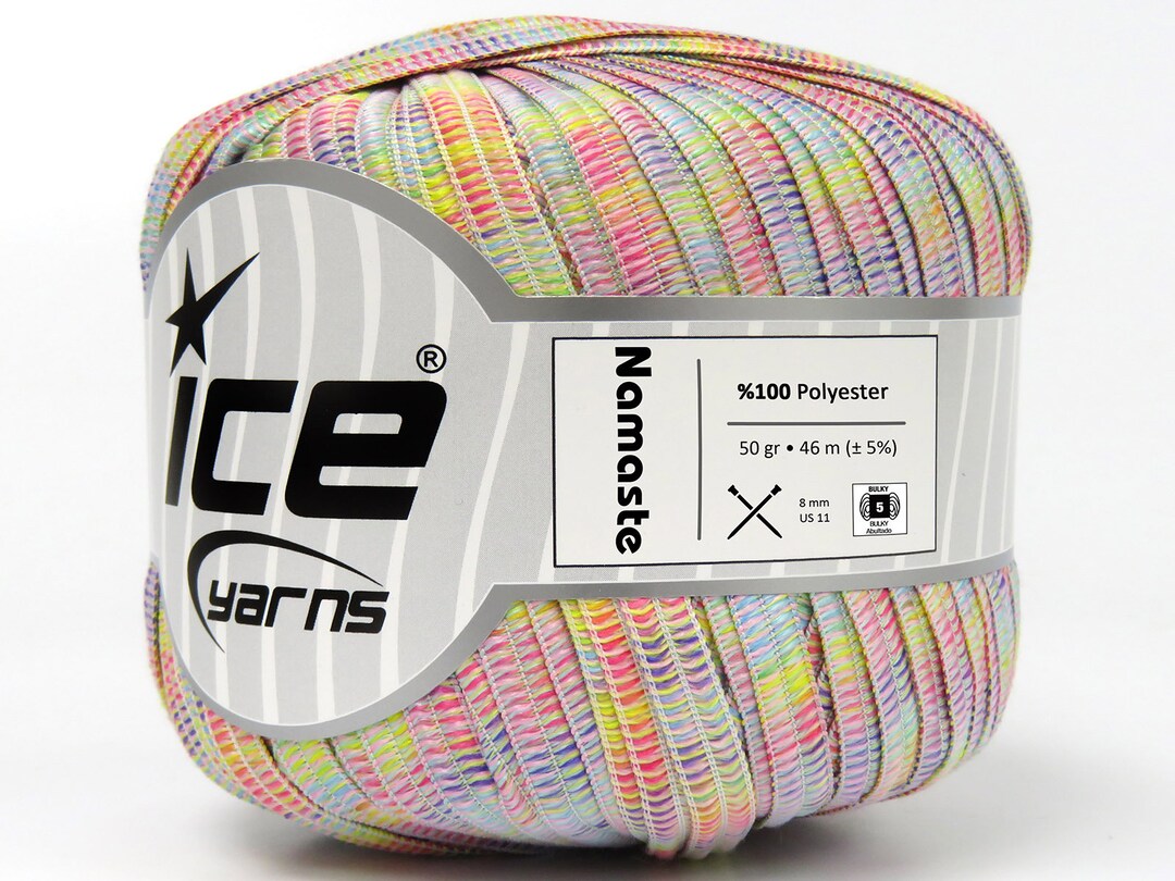 Ice Yarn, Namaste Pastel Rainbow, Knitting Supplies, Crochet Supplies ...