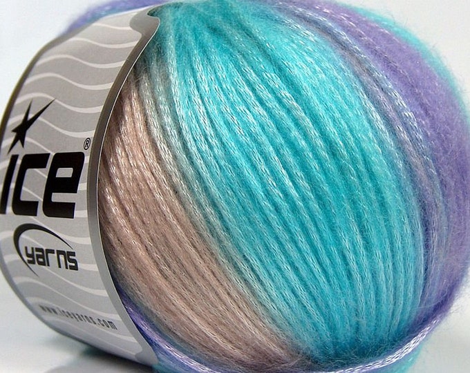 Ice Yarns PICASSO Lilac, Powdered Pink, Fnt2-68988, Knitting Supplies ...