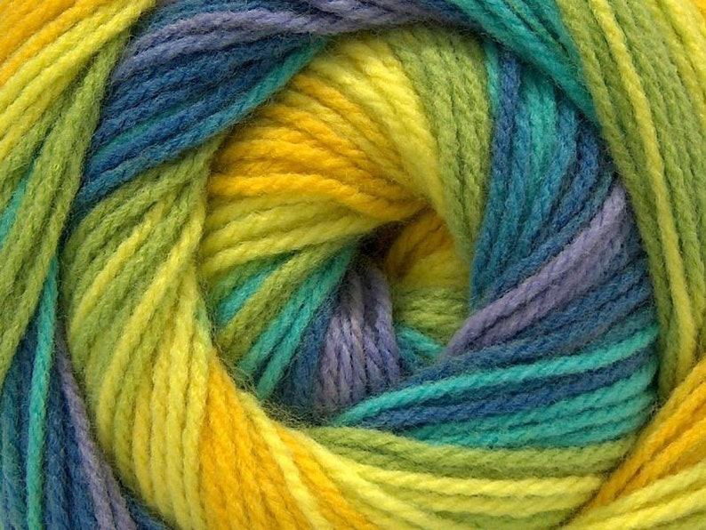 Ice Yarns, Magic Light Turquoise, Blue Shades, Green, Yellow, Lilac ...