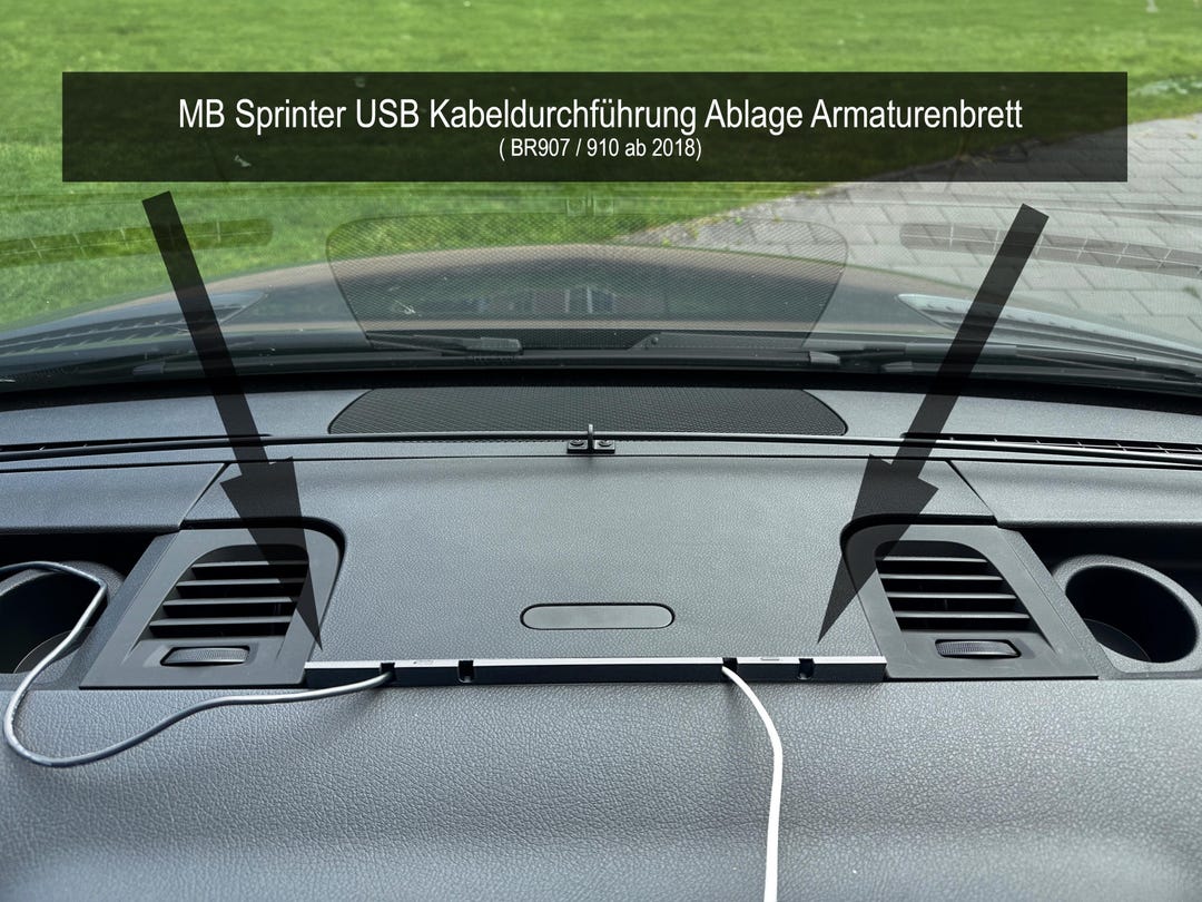 Kabeldurchführung Sprinter Ablage Armaturenbrett (Br 907 | 910 Ab 2018 ...