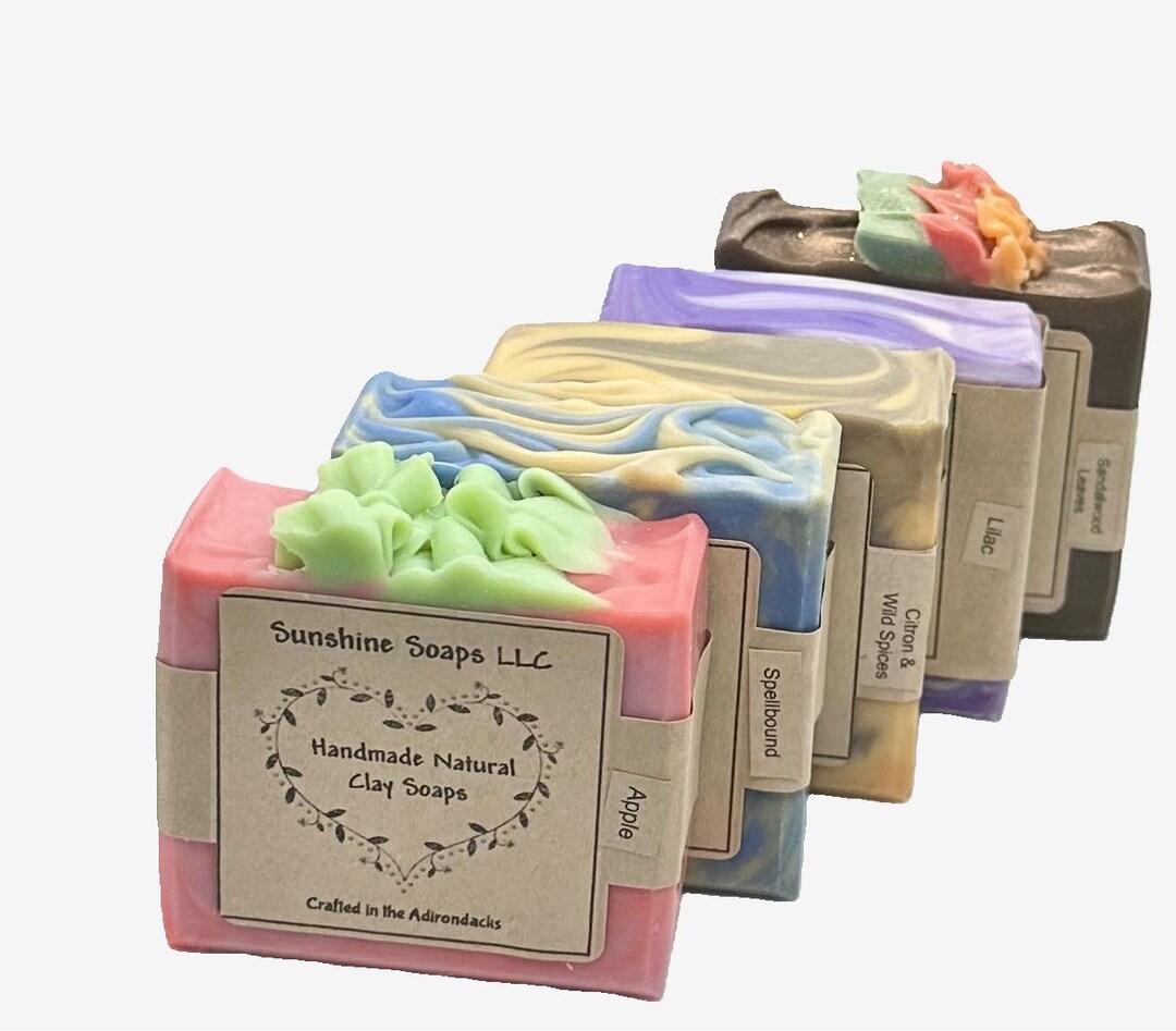 5 Pack Handcrafted Soaps Made With Organic and Sustainable Oils - Etsy