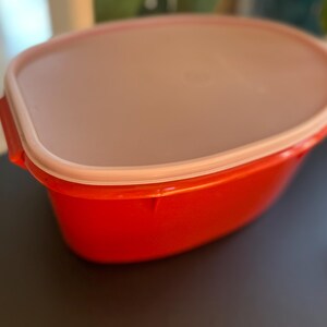 Vintage Tupperware 487 Ham Keeper Paprika Red - Etsy