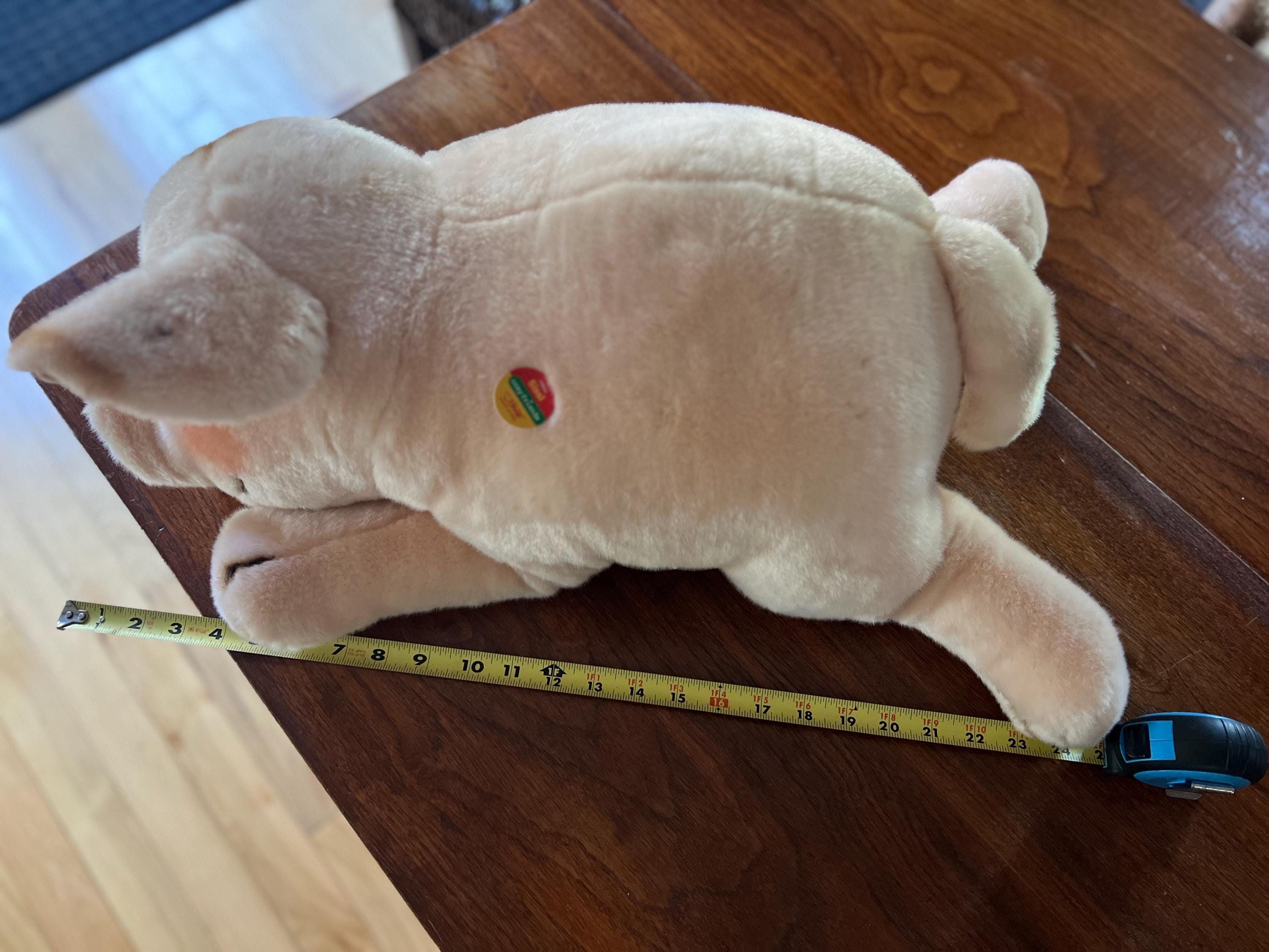 Steiff 24 Inch Plush Pink Pig Sissi 105364 Large Stuffed Animal Lays ...