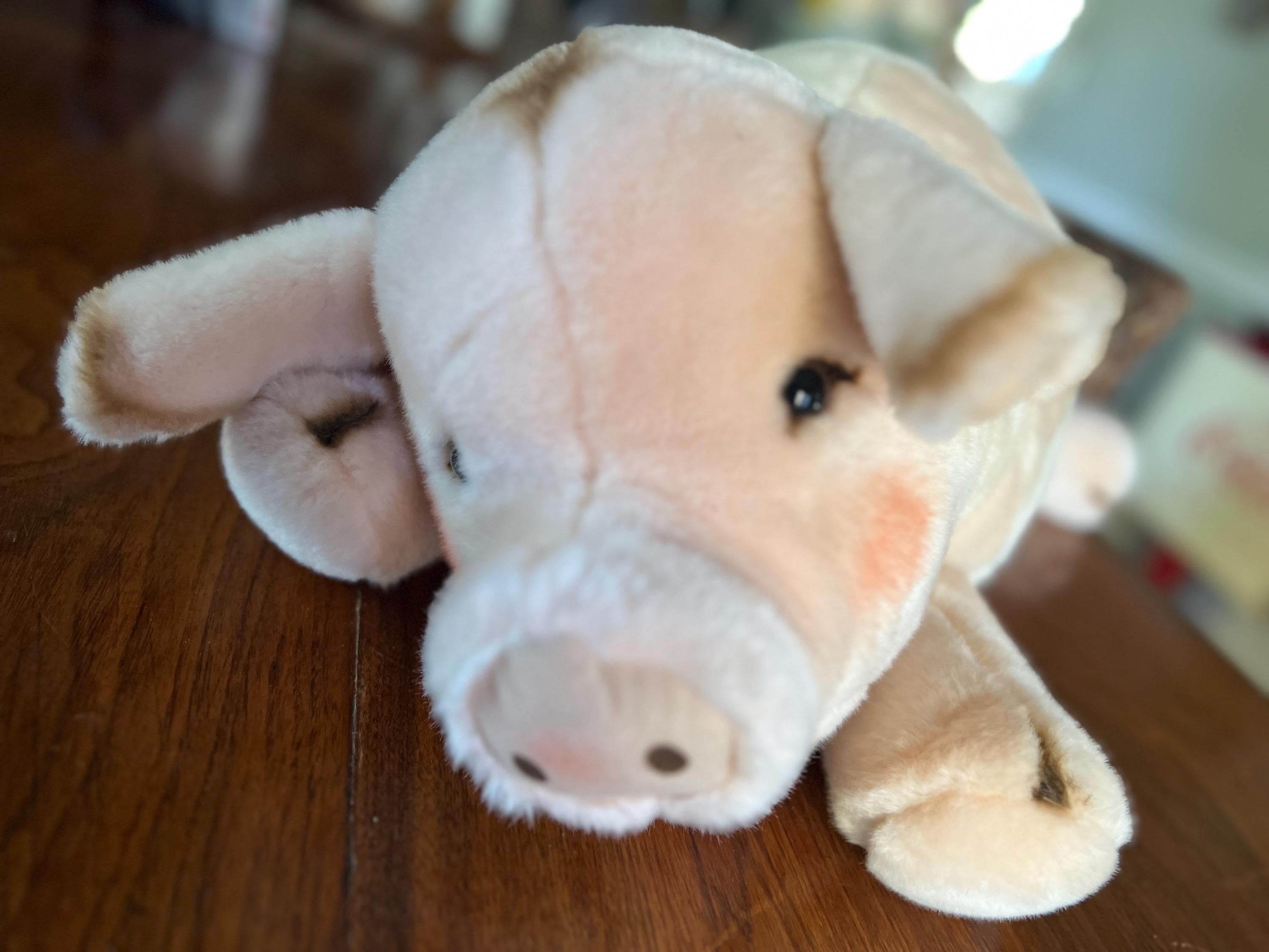 Steiff 24 Inch Plush Pink Pig Sissi 105364 Large Stuffed Animal Lays ...