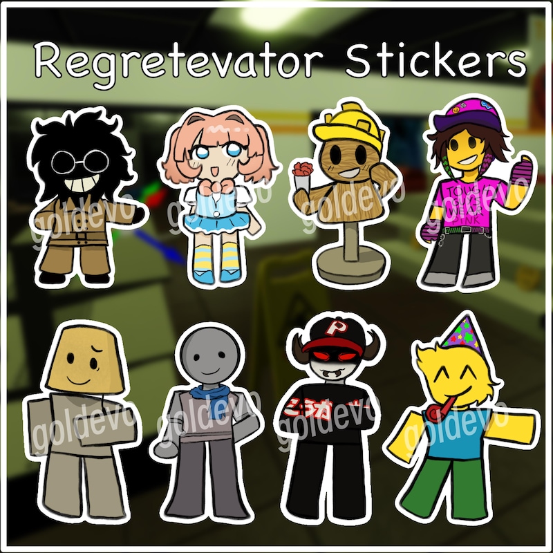 Regretevator Stickers - Etsy