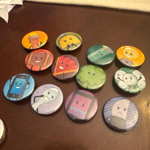 Inanimate Insanity 1.2in Buttons / Lightbulb Paintbrush Fan Test Tube ...