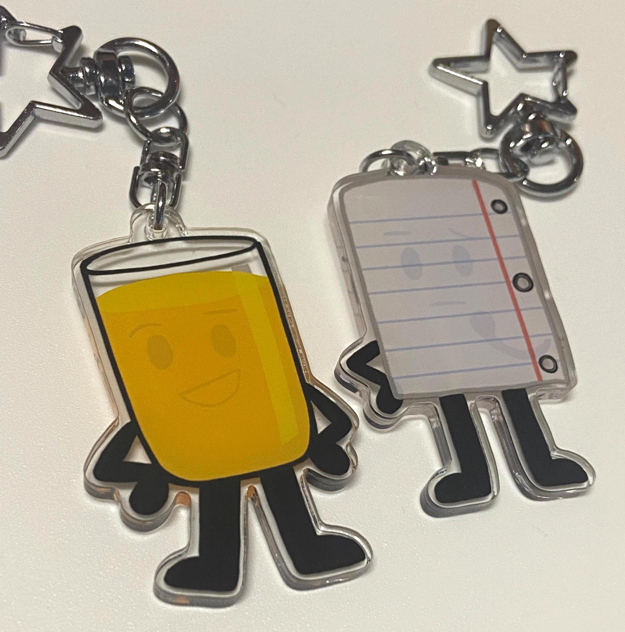 Inanimate Insanity OJ & Paper 2in Charms / Object Show Keychain - Etsy