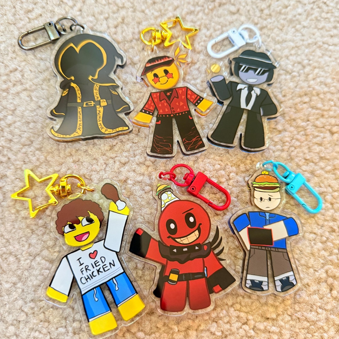 Forsaken 2.5in Keychains/charms / Coolkidd Shedletsky Chance 007n7 ...
