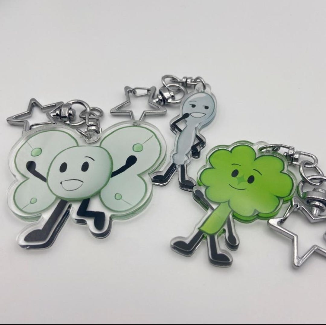 Inanimate Insanity Clover, Bot, & Silver Spoon 2in Charms / Object Show ...