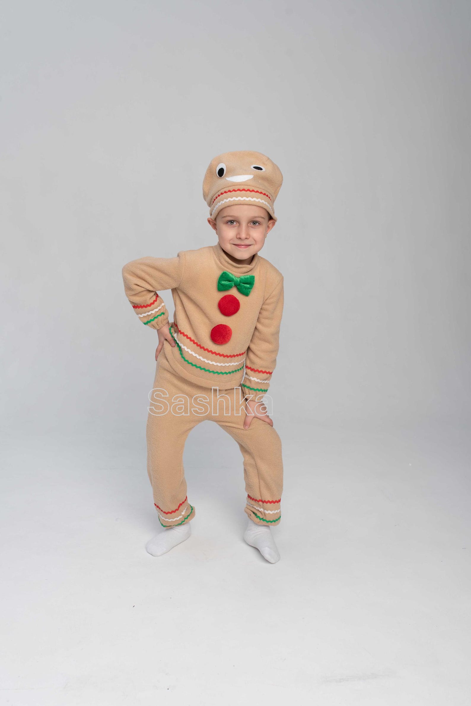 Christmas Gingerbread Costume for Kids, Christmas Gingerbread Costume ...