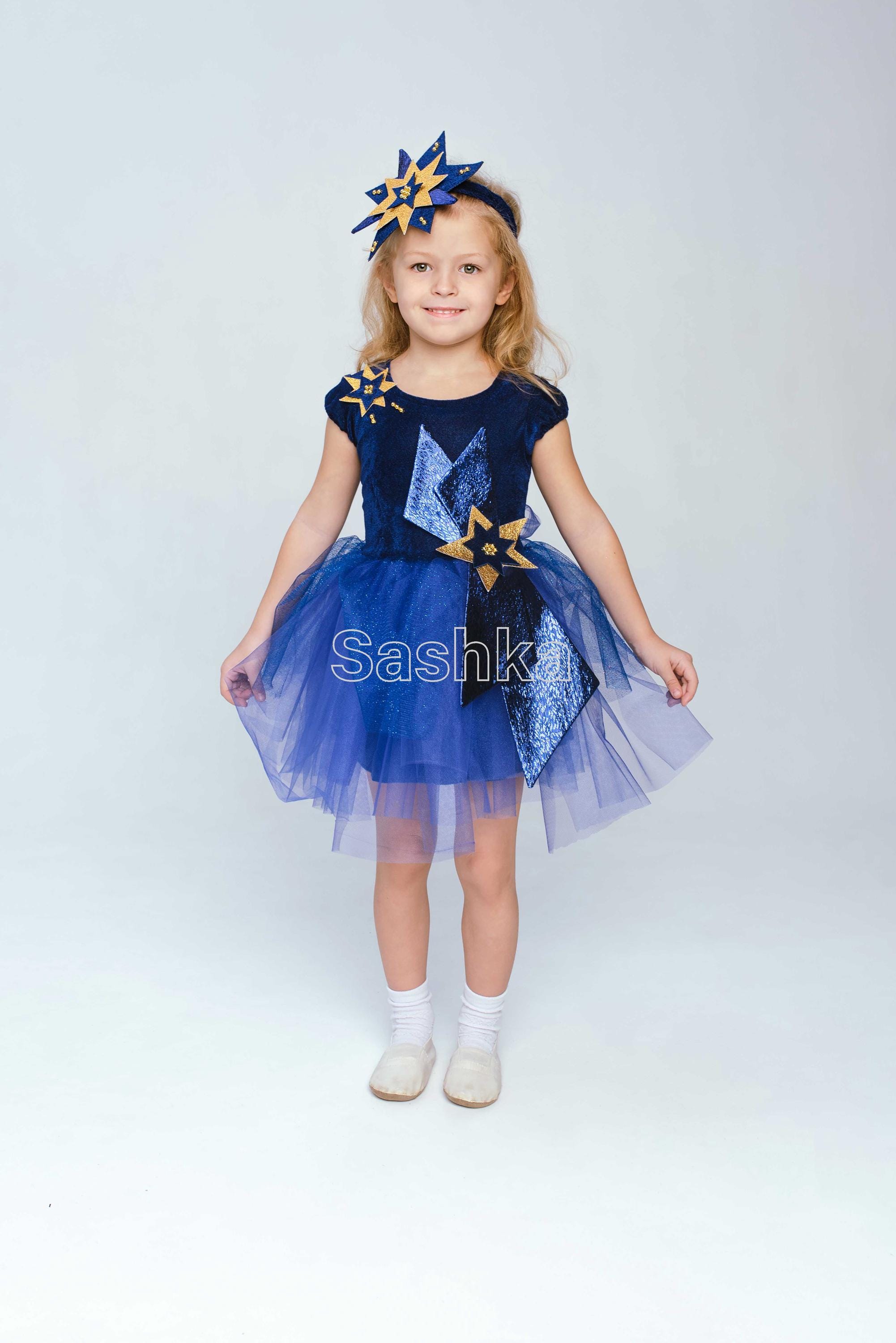 Christmas Star Costume for a Girl, Child's Starlet Costume for ...