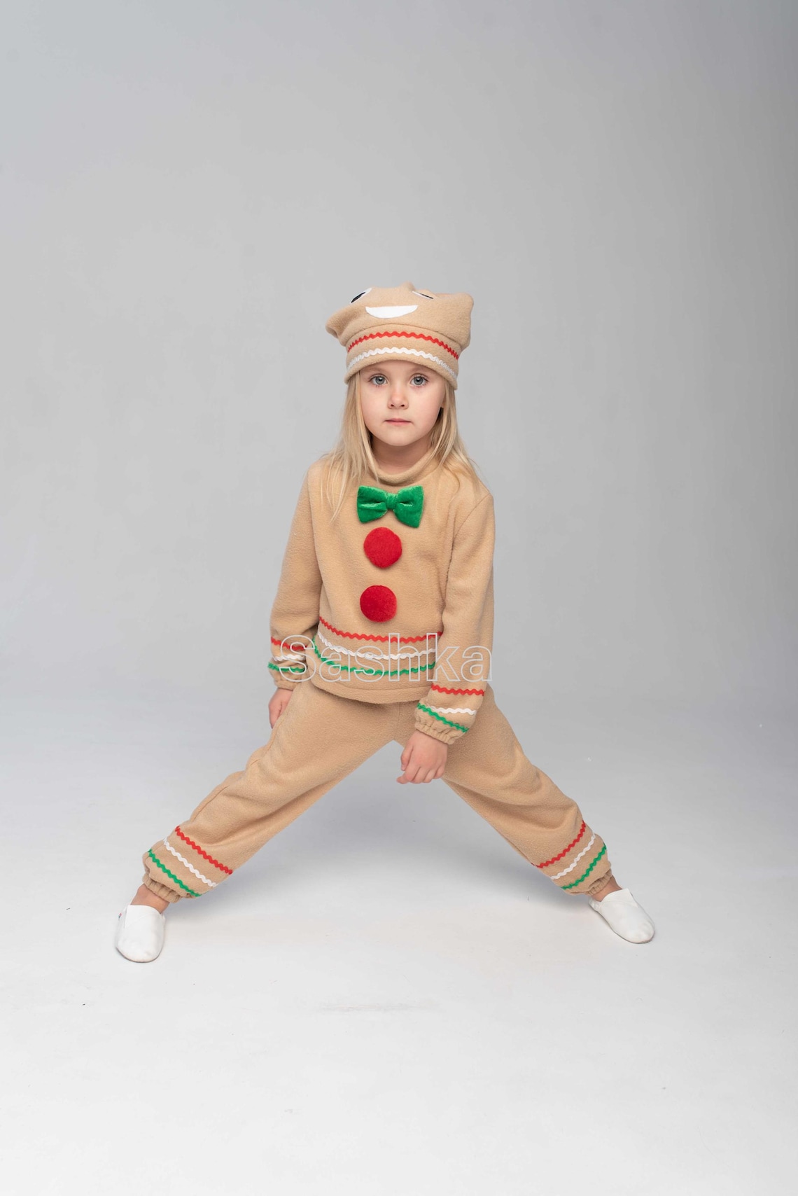 Christmas Gingerbread Costume for Kids, Christmas Gingerbread Costume ...