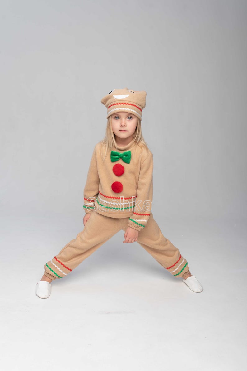 Christmas Gingerbread Costume for Kids, Christmas Gingerbread Costume ...