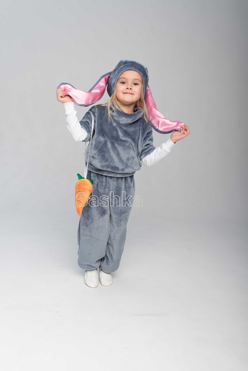 Bunny Costume With Carrot for Kids, Bunny Costume for Boy, Bunny ...