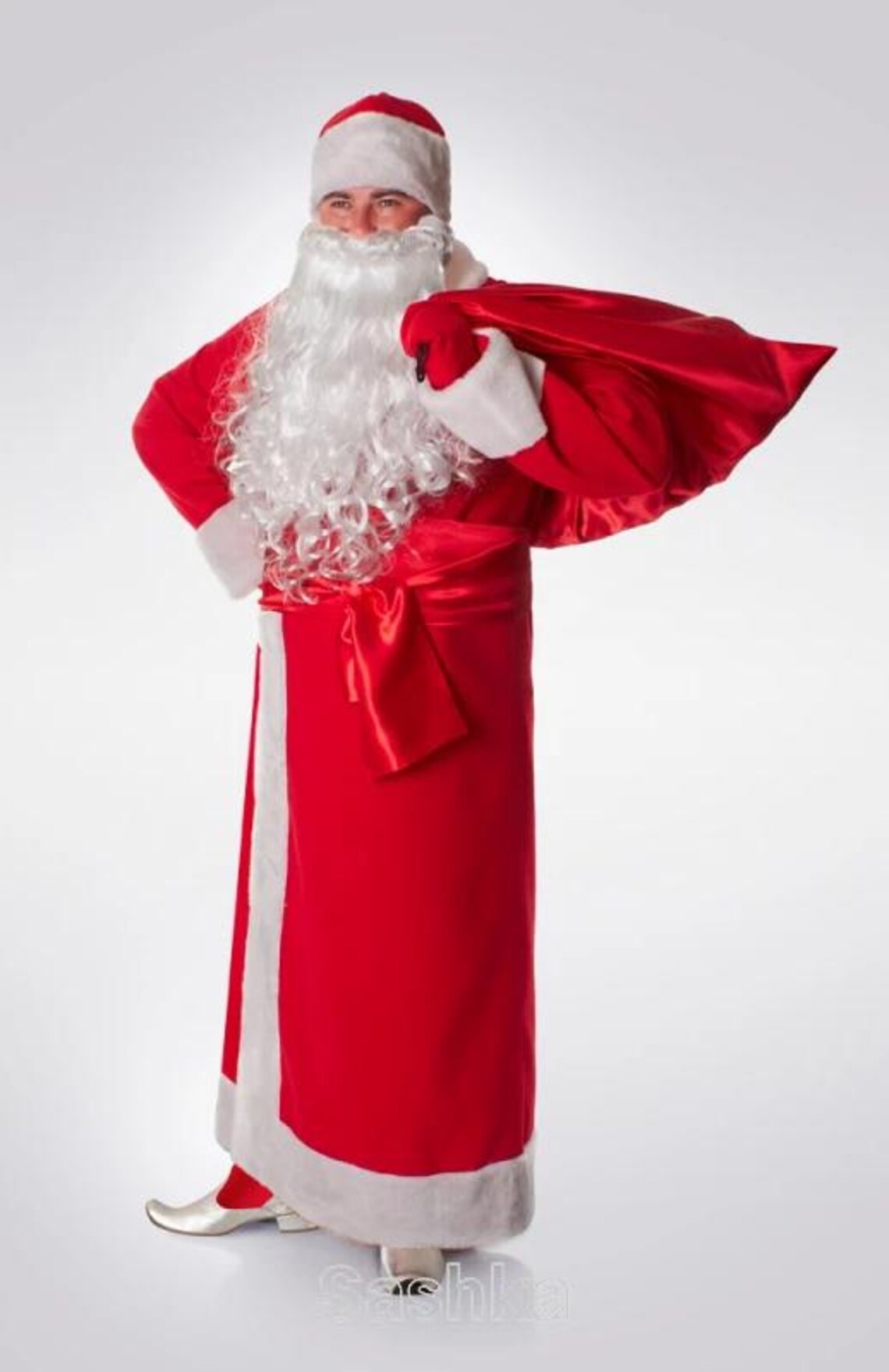 Grandfather Frost Costume for Men – Traditional Slavic Ded Moroz Outfit ...