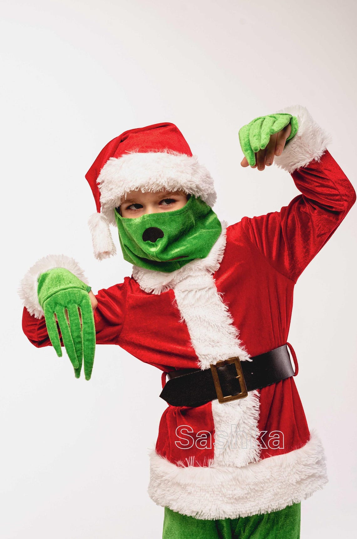 Grinch Carnival Costume, Grinch Costume for Kids, Grinch Cosplay, Child ...