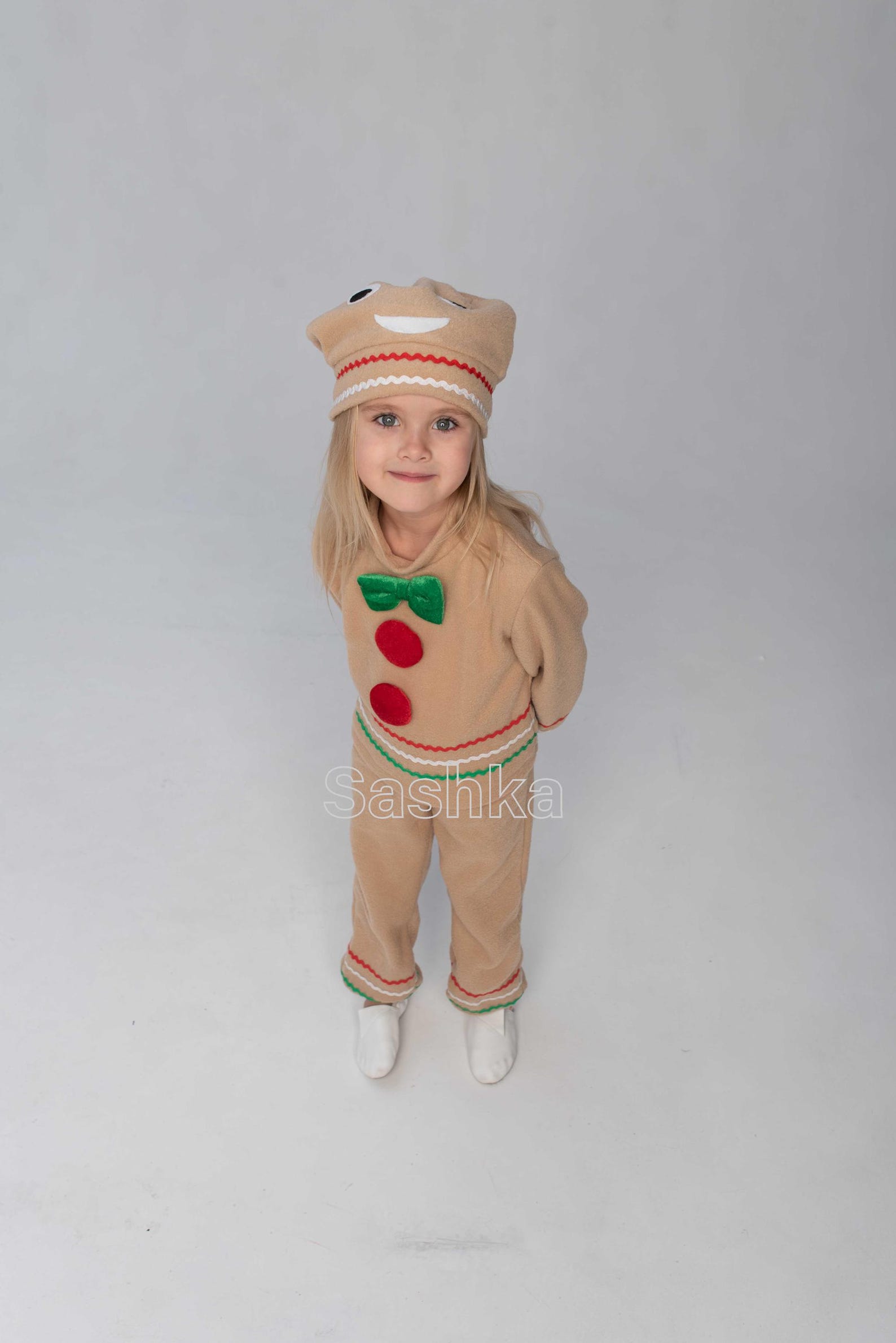 Christmas Gingerbread Costume for Kids, Christmas Gingerbread Costume ...