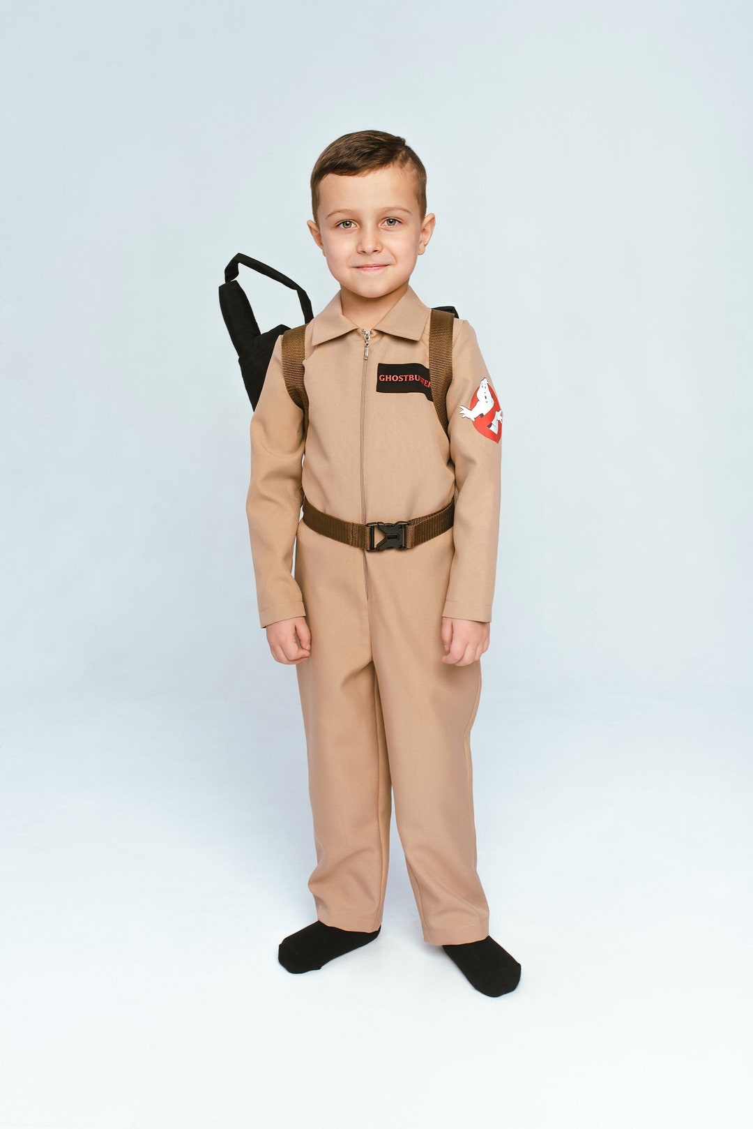 Kids Ghostbuster Costume for a Boy, Kids Ghostbuster Cosplay Halloween ...
