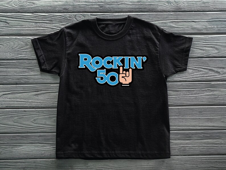 50th Birthday, Rockin' 50, Rock, Svg, Eps, Pdf, Jpg, Png, Cricut Cut ...