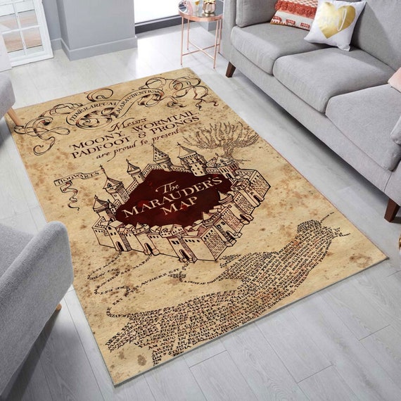 Home & Living Floor & Rugs Vintage Harry Potter Rug Vintage Hogwarts ...