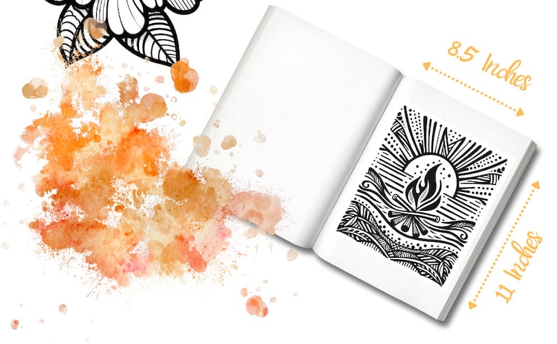 Summer Zentangles Adult Coloring Book - Stress Relief & Mindfulness ...