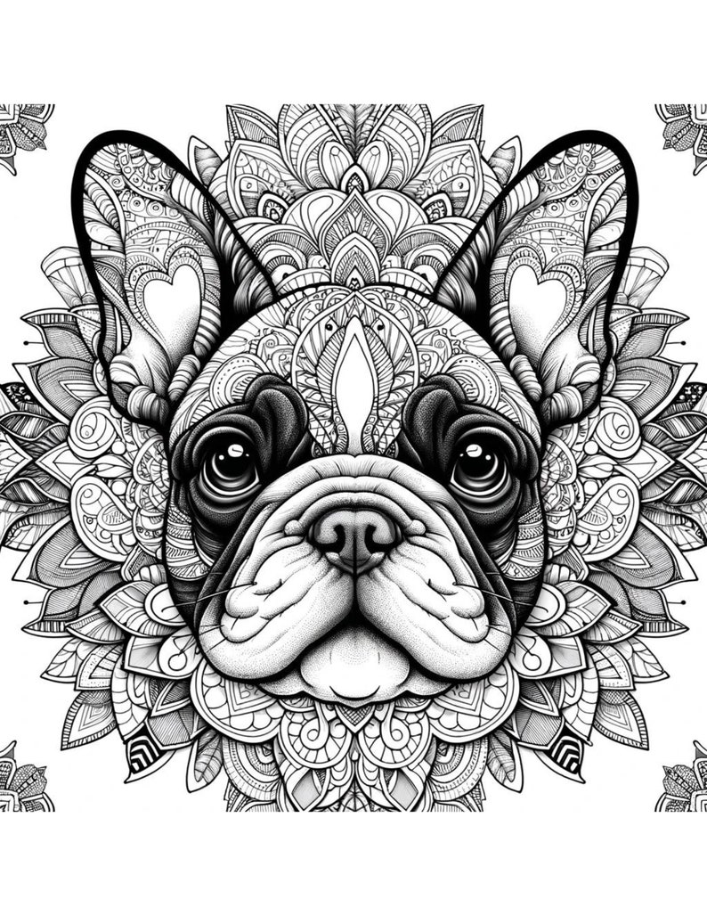 Mandala Dog Breeds Coloring Pages | Mindful Art for Stress Relief ...
