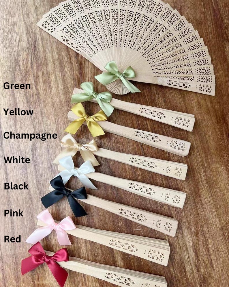 Personaliszed Wedding Fans | Rustic Fans | Wedding Favors| Personalized ...