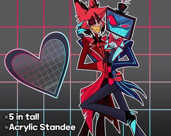 Hazbin Hotel Radiostatic Vox Alastor Acrylic Standee (pre-order ...